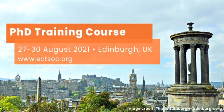 PhD Training Course 2021 - Registrations are now open - Ectsoc